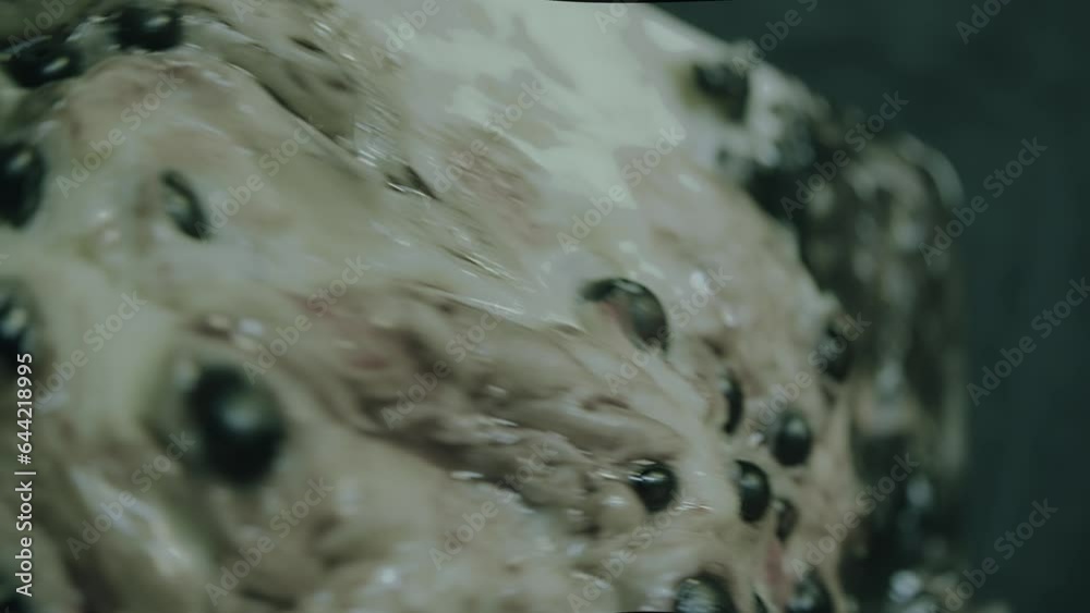 Close-up of disgusting crawling alien creature with many eyes. Sci-fi ...