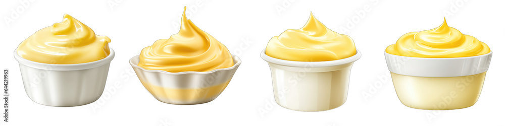 Custard clipart collection, vector, icons isolated on transparent ...
