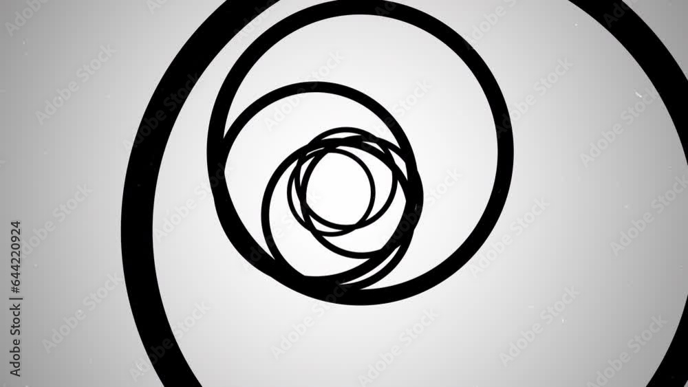 Expanding Tunnel Circles Floating Transform on a Blinking Vignette ...