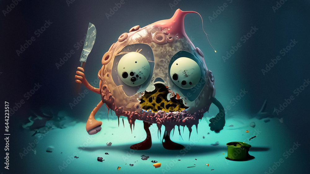 Fasting and autophagy: a cell cartoon character engulfs old, discarded ...