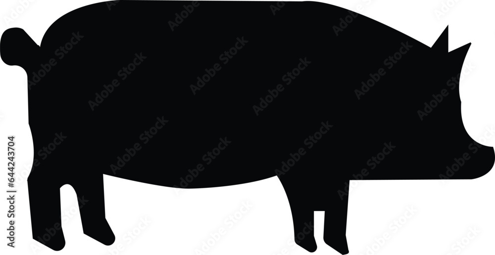 Big animals set for coloring book. Outline vector for children. Cute ...