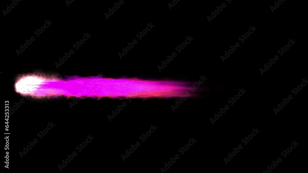 Video of rocket exhaust, ionic propulsion or jet propulsion for a space ...