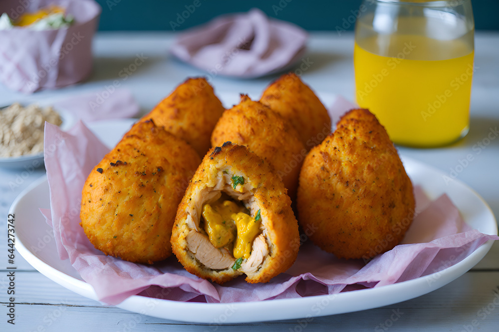 Delicious snacks from a snack bar, snacks from a bar that are tasty on ...