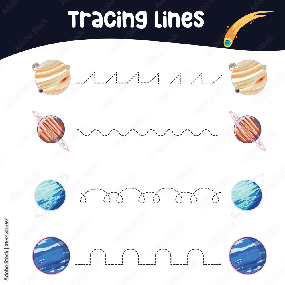 Tracing horizontal lines activity with planets in the solar system ...