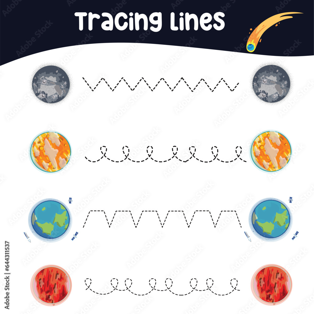 Tracing horizontal lines activity with planets in the solar system ...