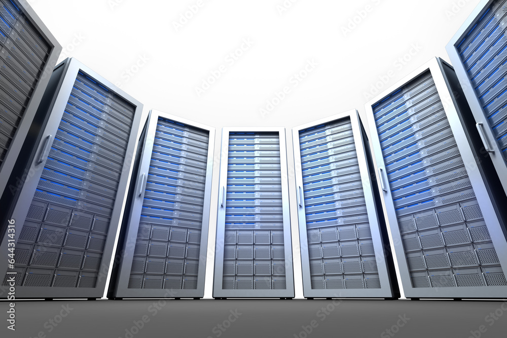 Digital png illustration of computer server towers on transparent ...