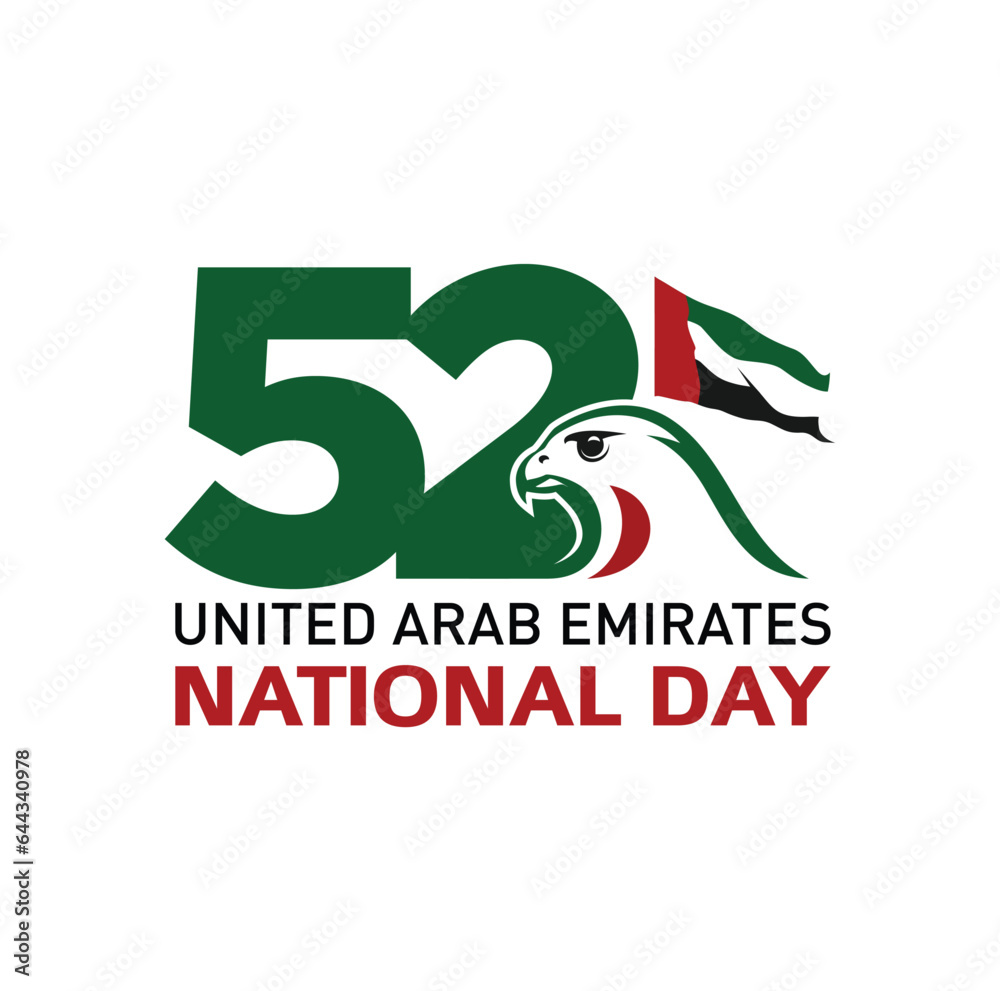 52 National Day of United Arab Emirates. Text Arabic Translation: Our ...