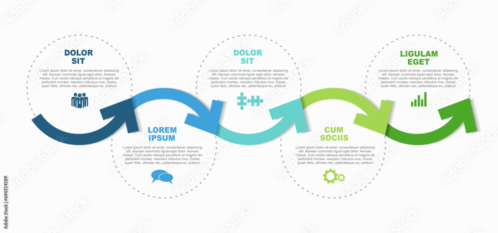Infographic design template with place for your data. Vector ...