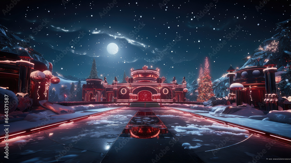 Experience a futuristic Christmas celebration where AI-powered ...