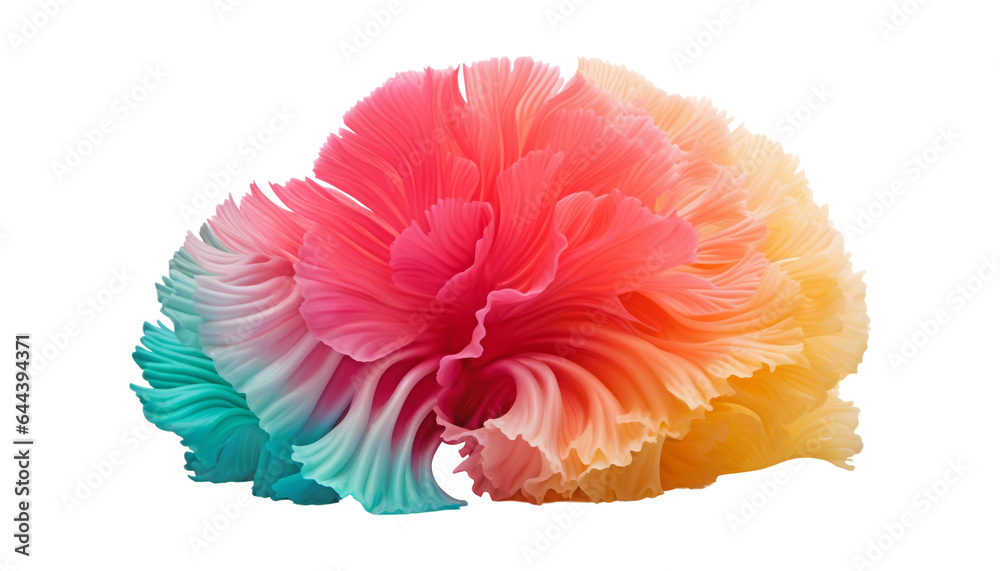 colorful coral isolated on transparent background cutout Stock ...
