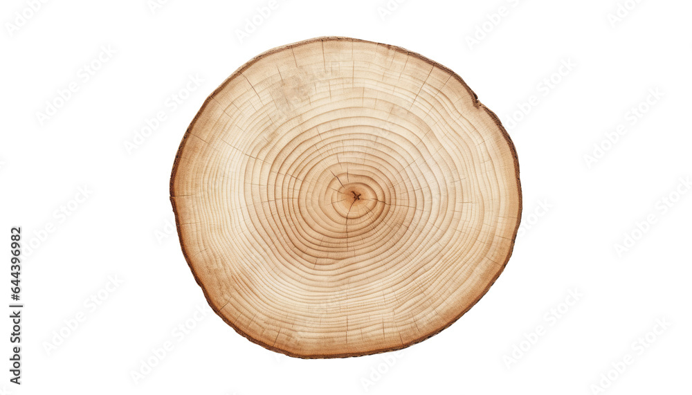 cross section of tree stump isolated on transparent background cutout ...
