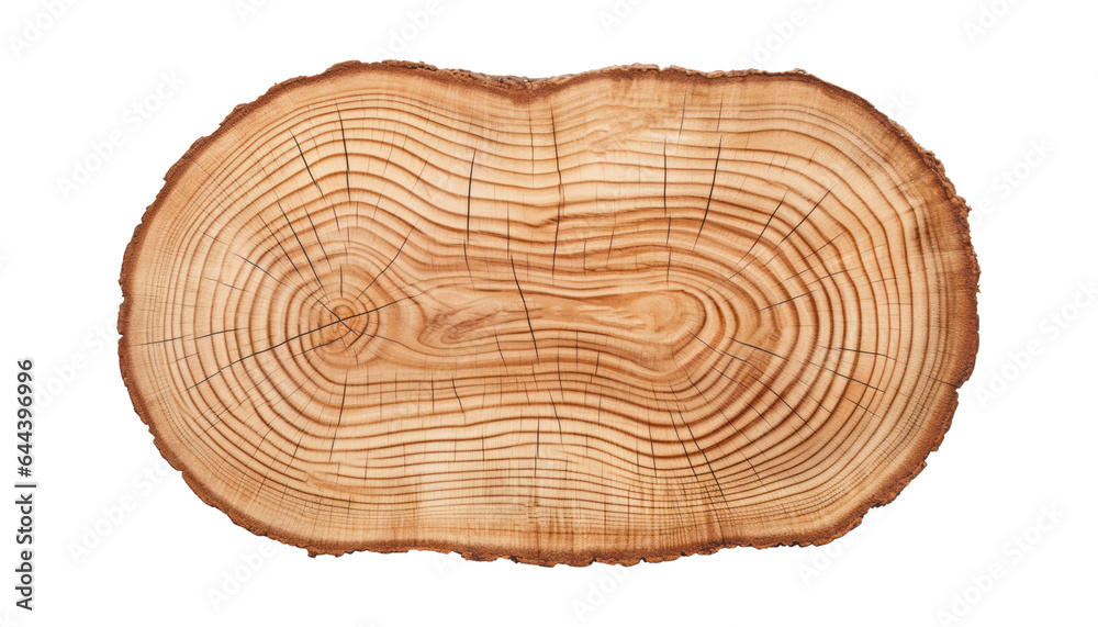 cross section of tree trunk isolated on transparent background cutout ...