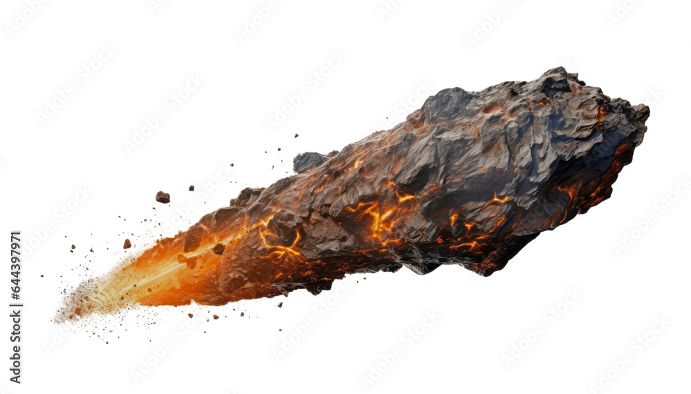 meteor isolated on transparent background cutout Stock Illustration ...