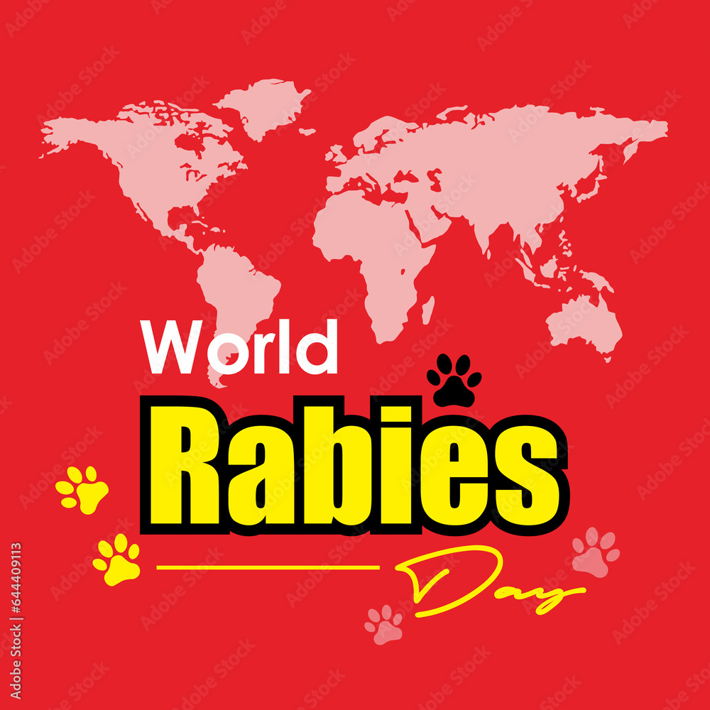 World Rabies Day Vector Illustration. Vector background illustration of ...