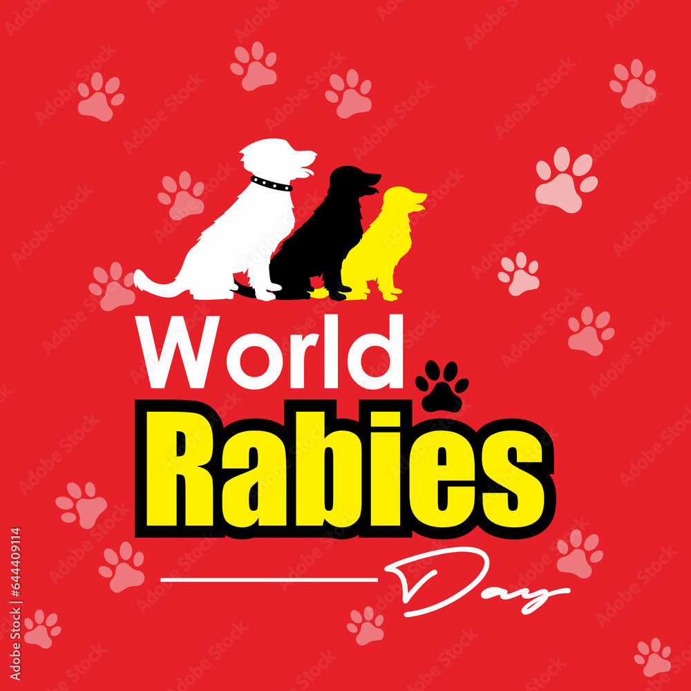 World Rabies Day Vector Illustration. Vector background illustration of ...