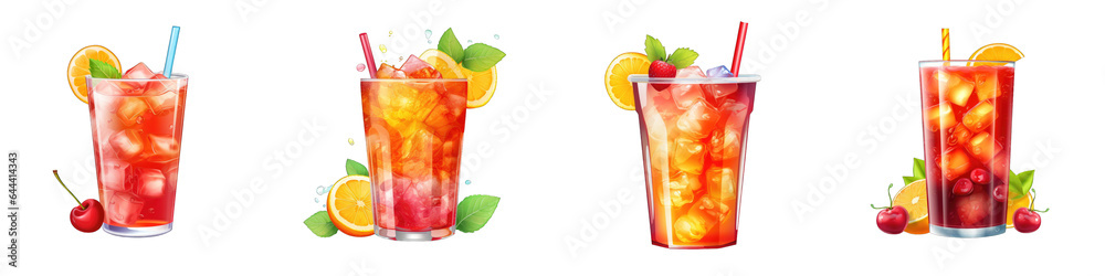Fruit Soda clipart collection, vector, icons isolated on transparent ...