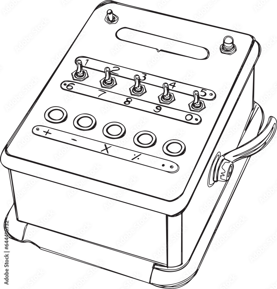 Vintage Mechanical Calculators - Analog Precision in Vector, Analog Era ...