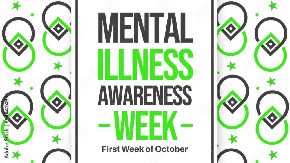 Mental Illness Awareness week 4K Animation with colorful Typography ... Mental Illness Awareness week 4K Animation with colorful Typography ...