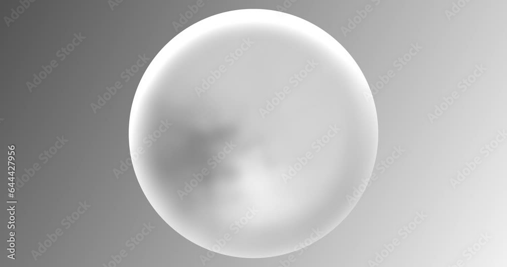 Rotating Revolving Gradient sphere metaball. Gradient smoky orb ball ...