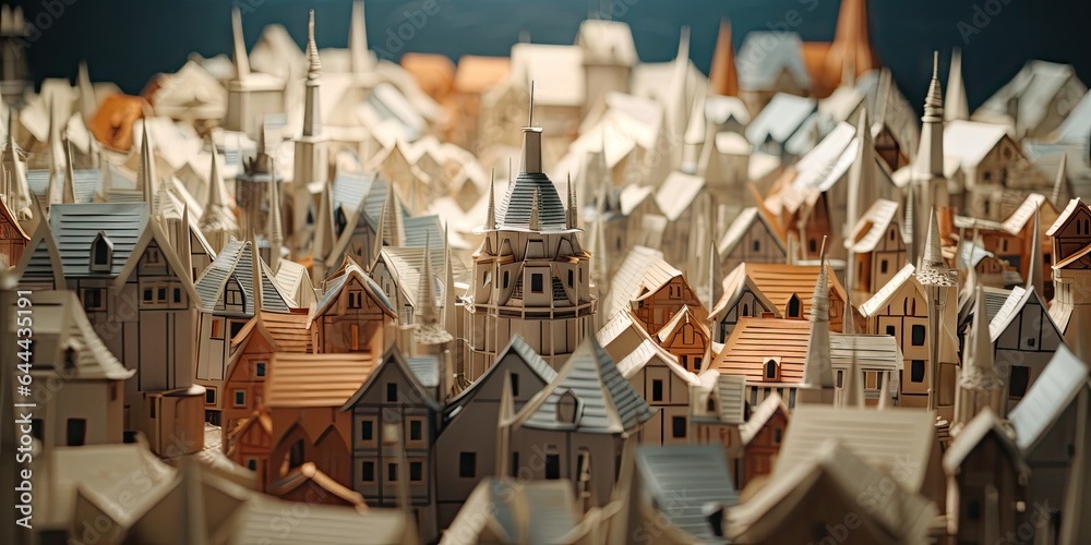 Origami Mastery of Medieval Alleys - Old World Villages in Paper Folds ...