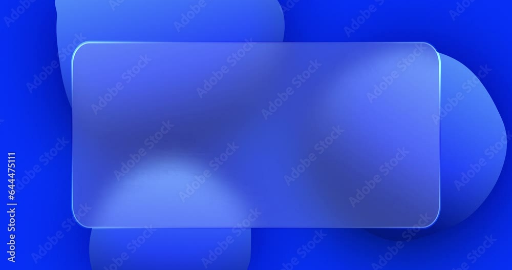 blue glassmorphism style animated abstract motion graphics background ...