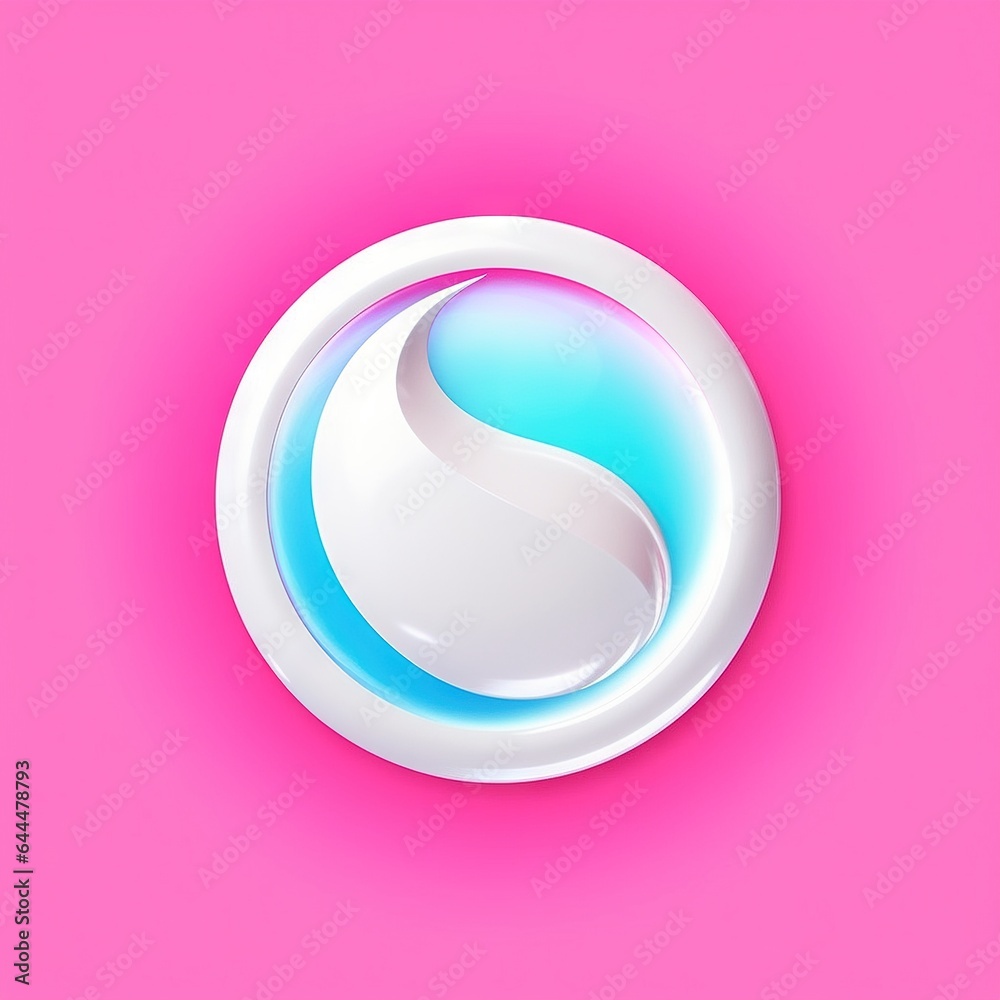 Pink and Blue logo design mockup Stock Illustration | Adobe Stock