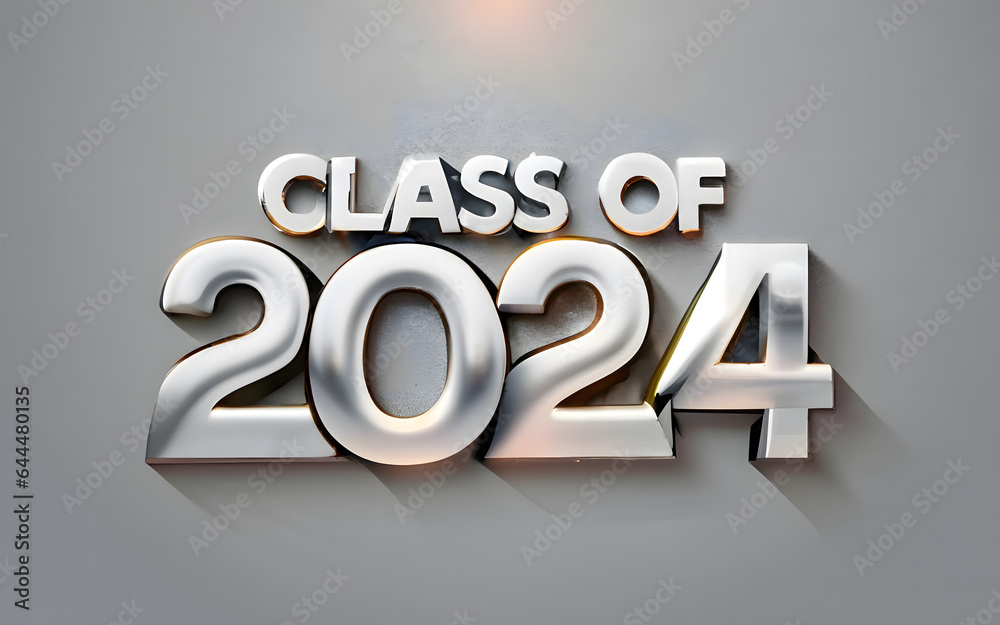 Class of 2024 for graduation education collage. Congrats Graduated ...