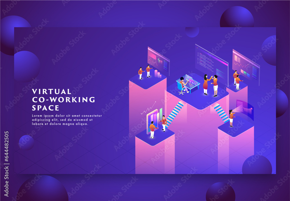 Virtual Co-Working Space Concept Based Landing Page with Business ...