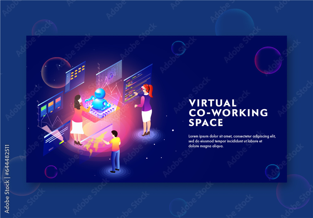 Virtual Co-Working Space Concept Based Landing Page with Business ...
