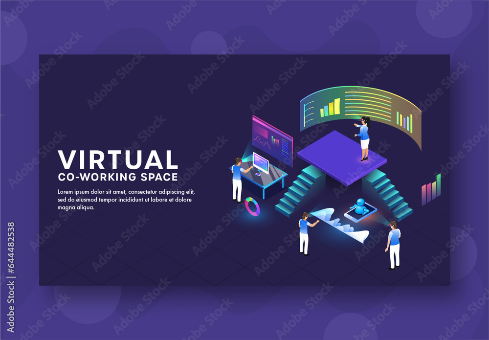 Virtual Co-Working Space Concept Based Landing Page with Business ...