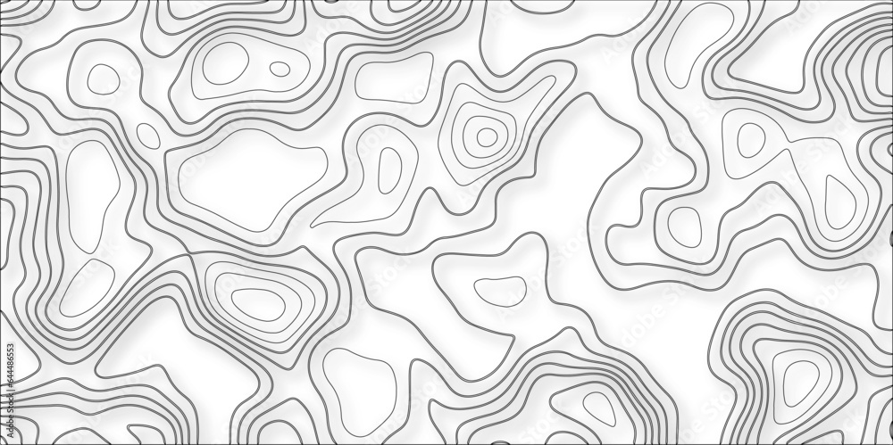 Contour map background. Vector geography scheme and terrain. Topography ...