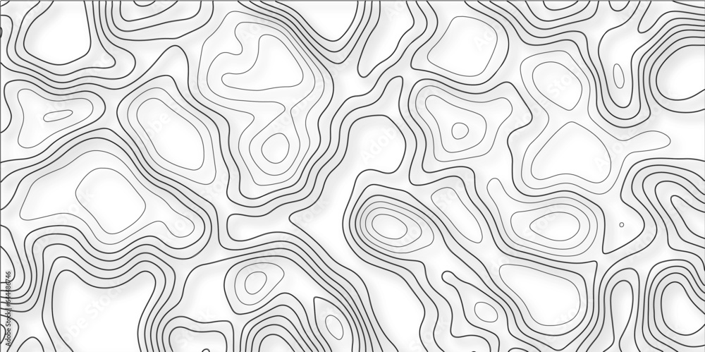 Contour map background. Vector geography scheme and terrain. Topography ...