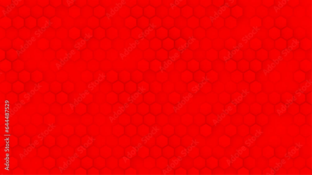 Geometric modern design. Red hexagon background. Red hexagon tile wall ...