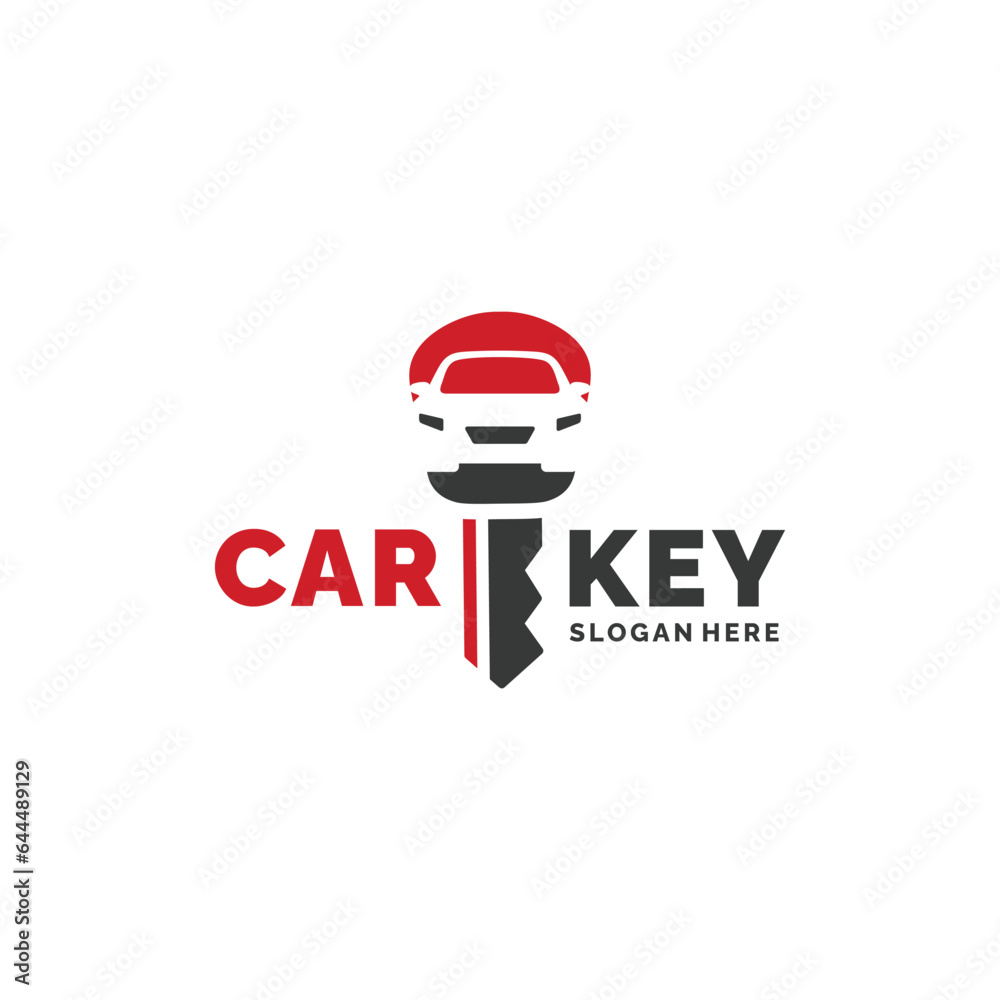 Vetor de Car key logo design vector illustration do Stock | Adobe Stock