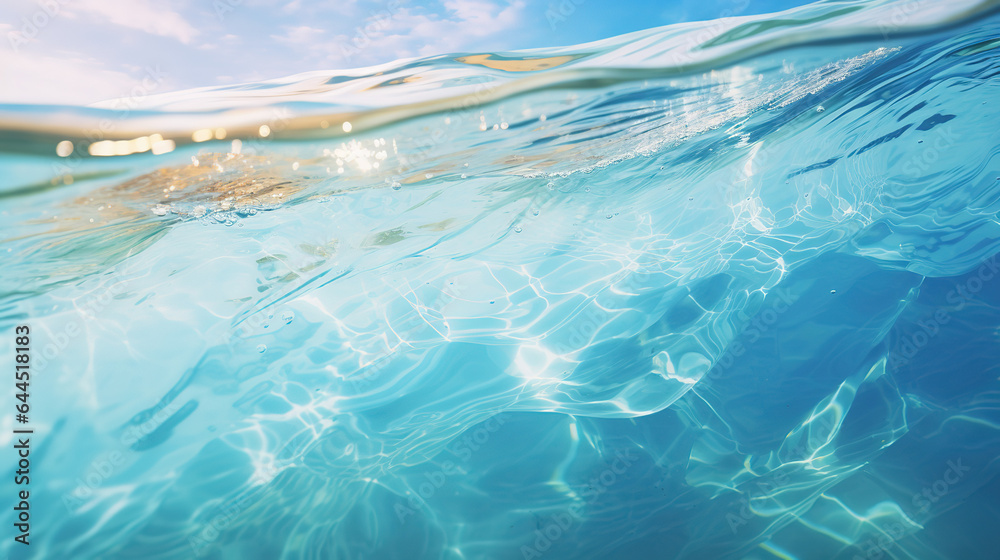 Abstract art Tropical beach water background. showcasing crisp details ...