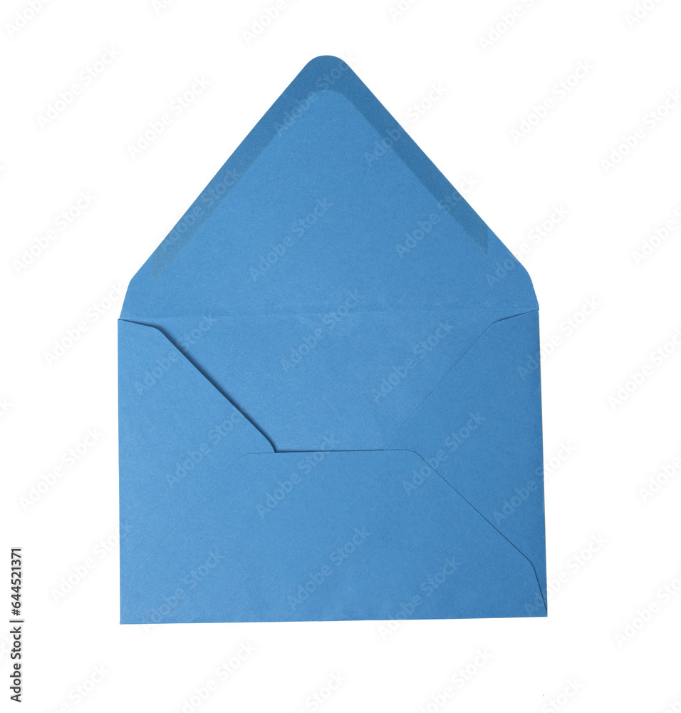 Blue envelope PNG no background Stock Photo | Adobe Stock