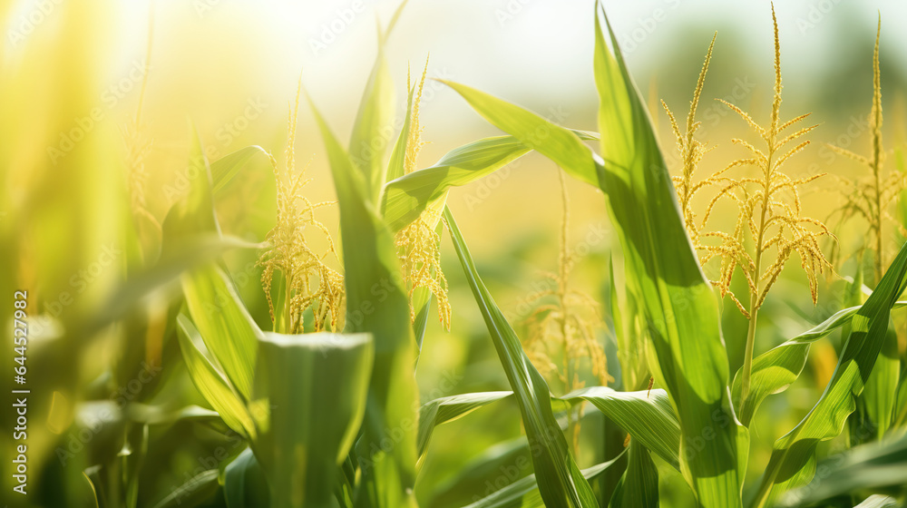 A Beautiful Corn field, wide view of corn field, Agricultural field ...