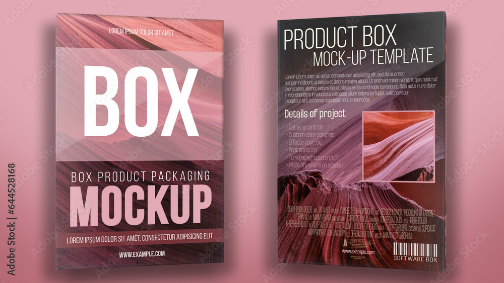 Box Mockup For Product Promotion Stock Template | Adobe Stock