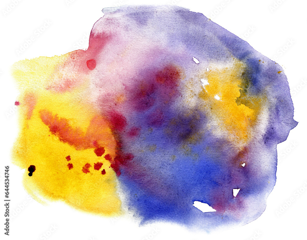 Watercolor splatter background. Multicolor pink smudges. Paint dripping ...