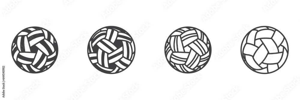 Simple flat of Takraw ball vector icon, takraw icon in trendy simple ...