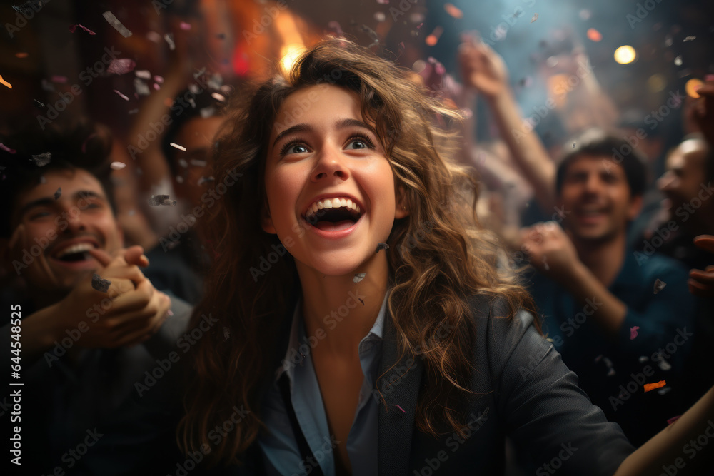 A teacher and students celebrate the end of a successful online ...