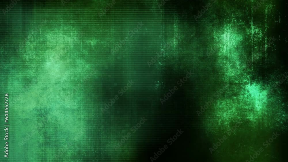 Glowing green horror texture looping grunge animated background Stock ...