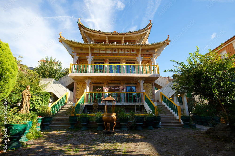 The Chua Tinh Tam pagoda is a Buddhist temple built using traditional ...