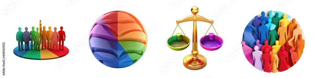 Diversity Equality and Inclusion clipart collection, vector, icons ...