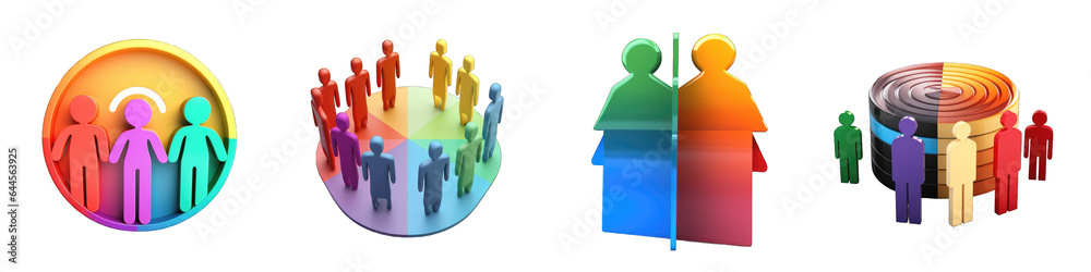 Diversity Equality and Inclusion clipart collection, vector, icons ...