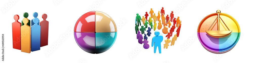 Diversity Equality and Inclusion clipart collection, vector, icons ...