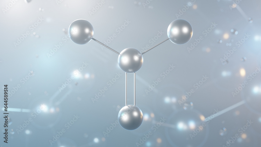 sulfite molecular structure, 3d model molecule, food preservative e220 ...