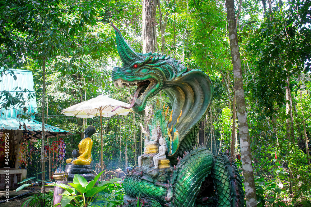 Serpent king of Nagas in Thailand.Naga or serpent statue Stock Photo ...