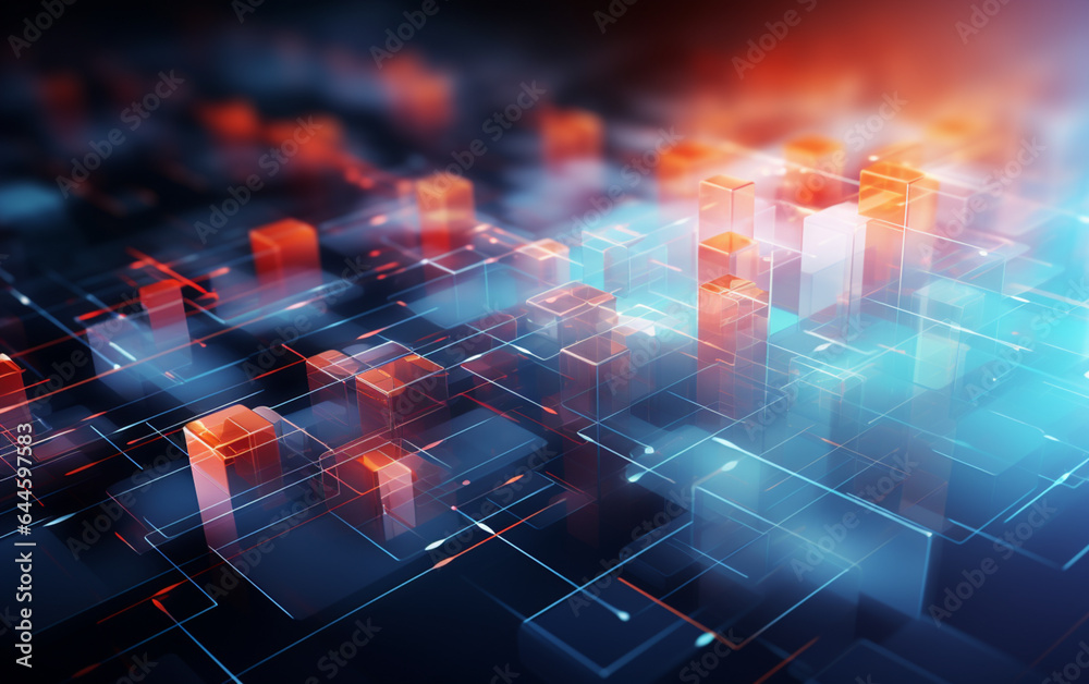 Abstract technology background Business & development direction Stock ...