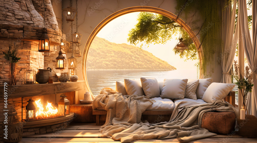 Cozy dens filled with light, plush textures and soothing palettes ...
